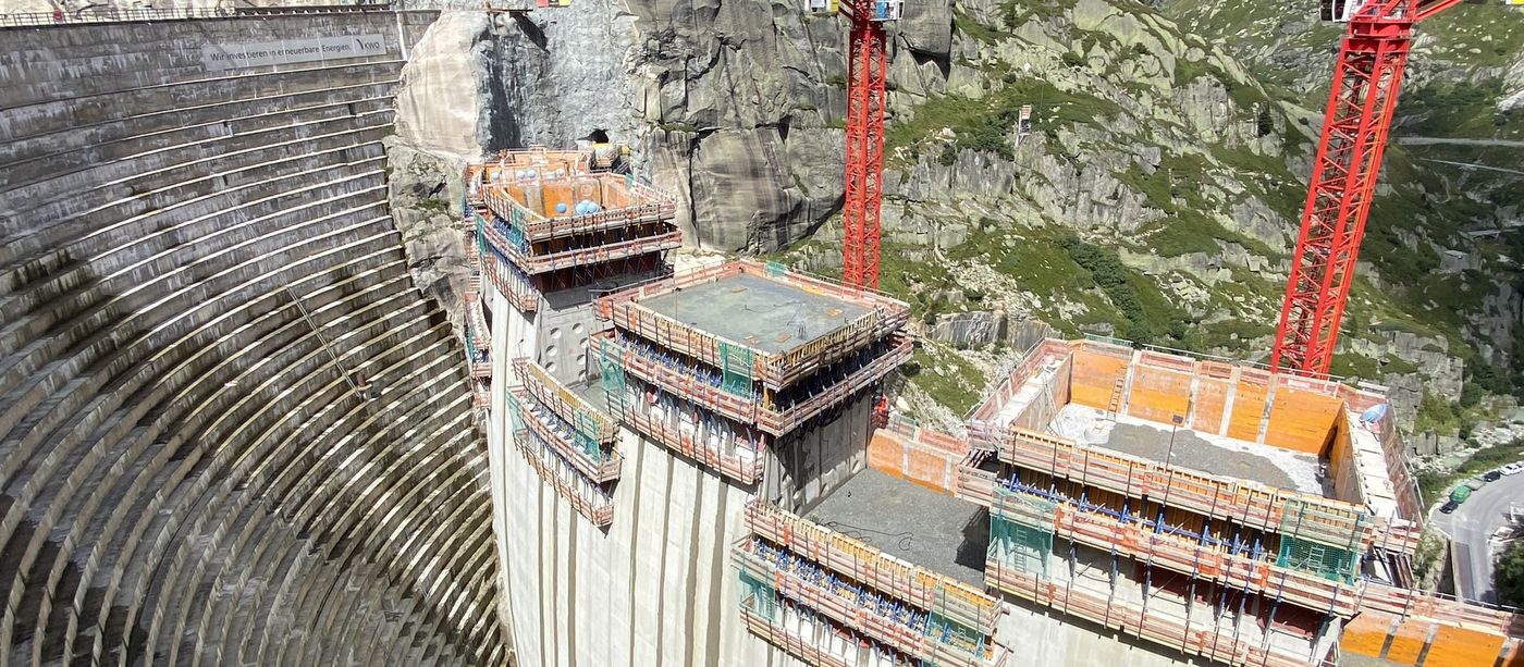 Flugasche für die Staumauerbaustelle an der Grimsel (Schweiz) | Presyn AG